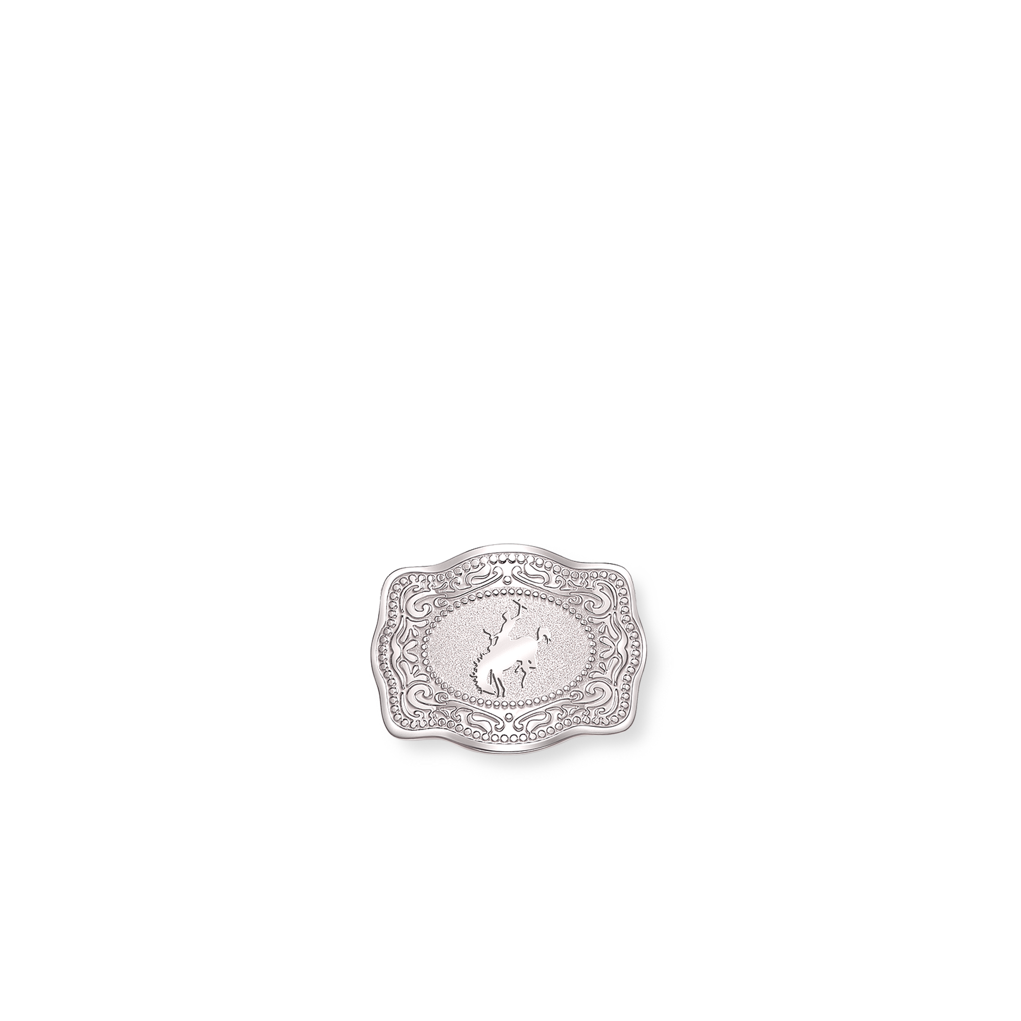 Bronc Belt Buckle Hatpin Silver | Mini Western Hatpin – SpurWest