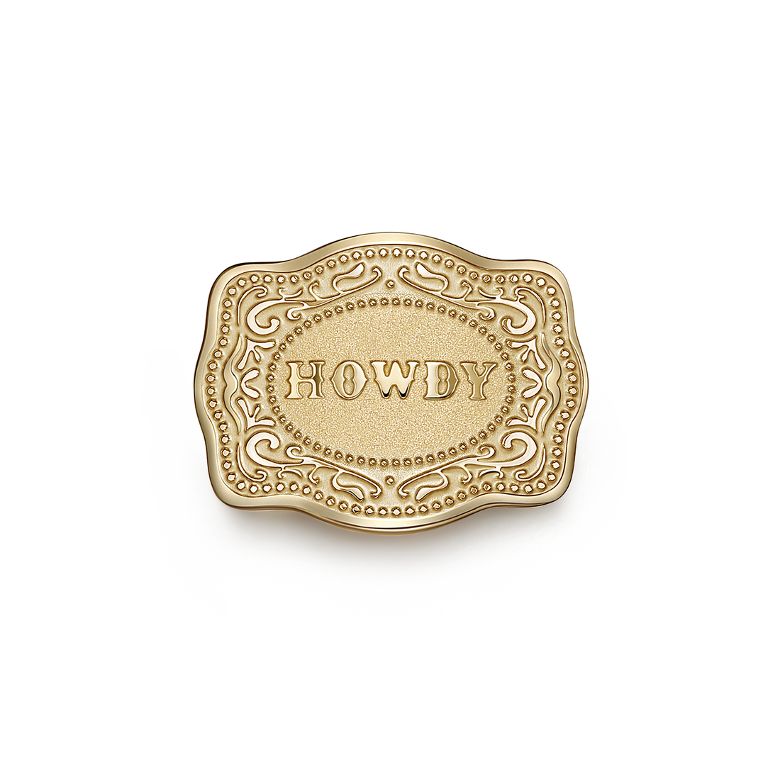 Mini Belt Buckle Ring (Howdy) - Gold – SpurWest